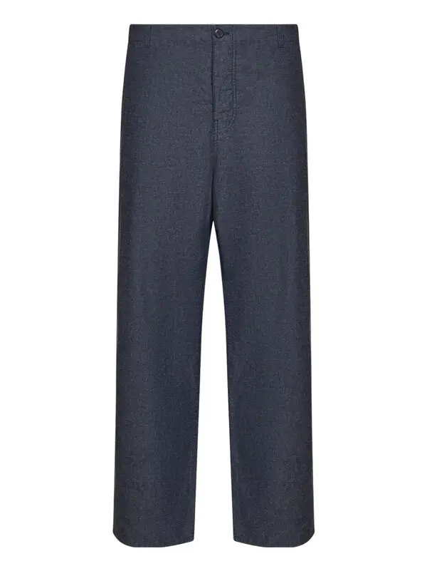 Prada Tailored Trousers With Belt Loops - Blue
