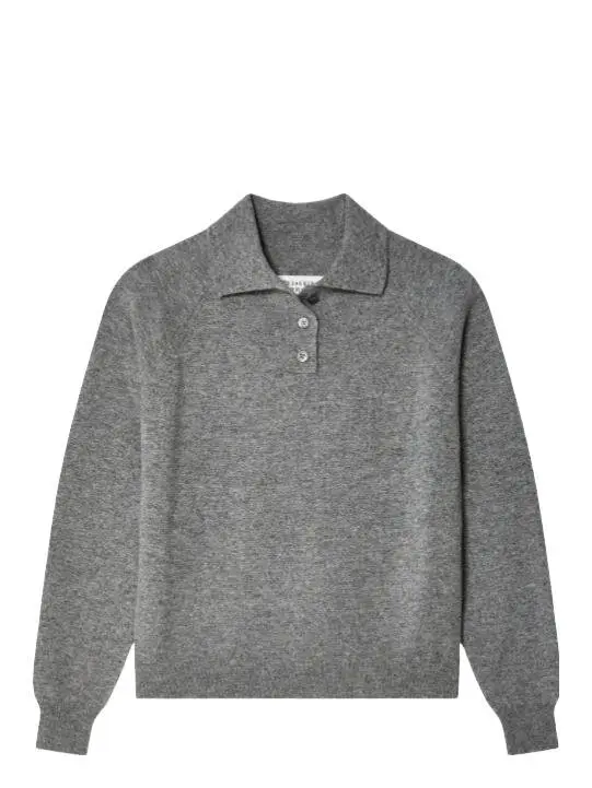 MAISON MARGIELA Knit Polo Shirt - Grey