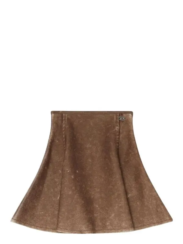 DIESEL® Flared Mini Skirt - Brown