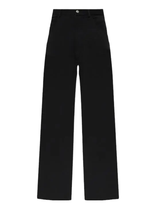 MAISON MARGIELA Wide-leg Logo Embroidered Sweatpants - Black