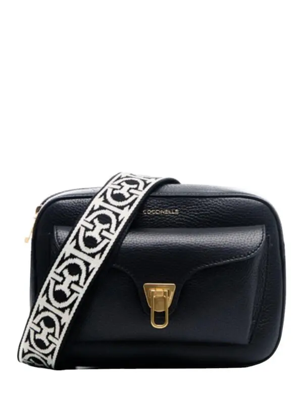 COCCINELLE Beat Soft Leather Crossbody Bag - Black