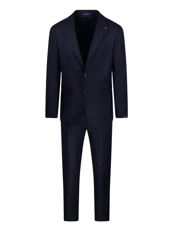 Tagliatore Long-sleeved Single-breasted Suit Set - Black