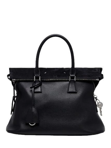 MAISON MARGIELA 5ac Soft Medium Zip-up Tote Bag - Dark Grey