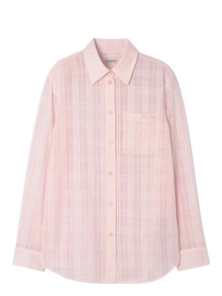 Burberry Classic Fit Check Shirt - Frosty Pink