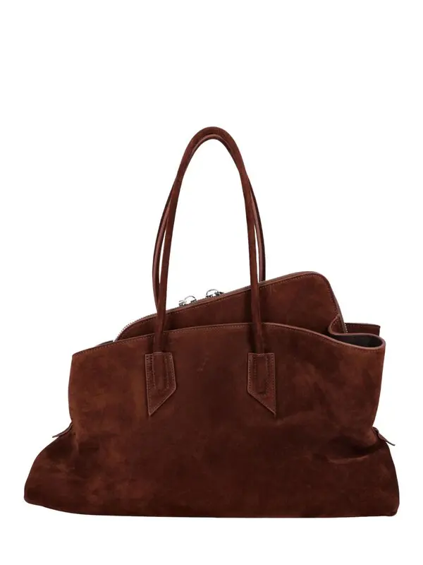 Attico La Passeggiata Suede Medium Tote - Brown