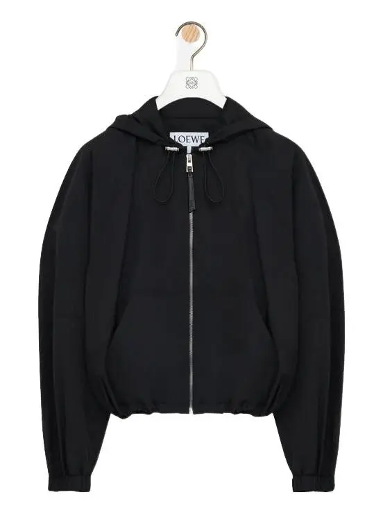 Loewe Balloon Jacket In Cupro Blend - Black