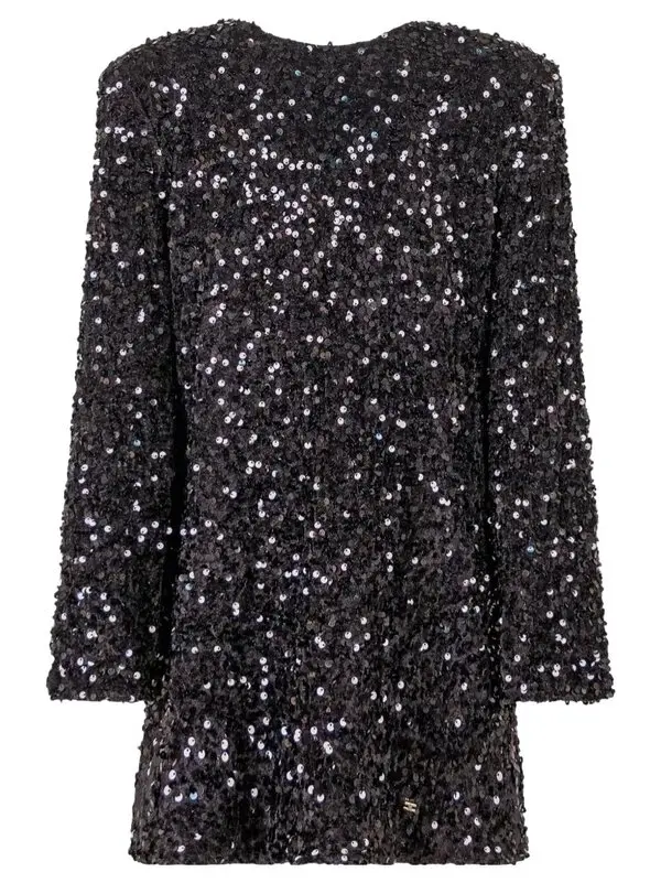 Elisabetta Franchi Sequin Embellished Dress - Black