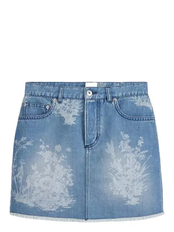 Dior Straight Miniskirt - Blue