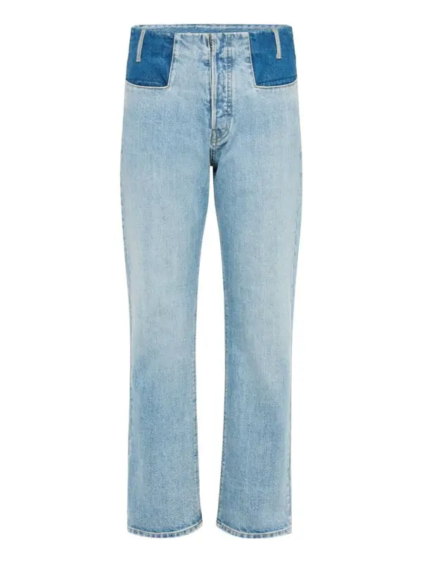 MAISON MARGIELA Patchwork Straight-leg Jeans - Blue