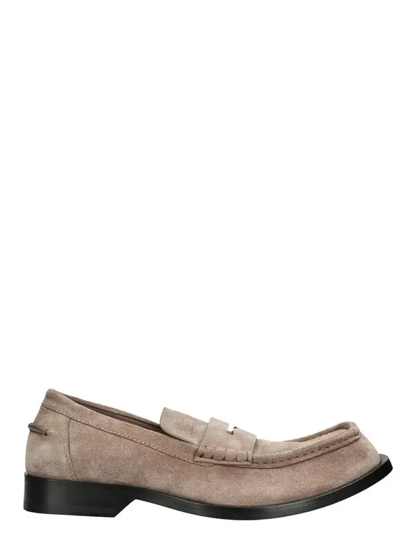 Loewe Suede Bobine Loafers - Brown