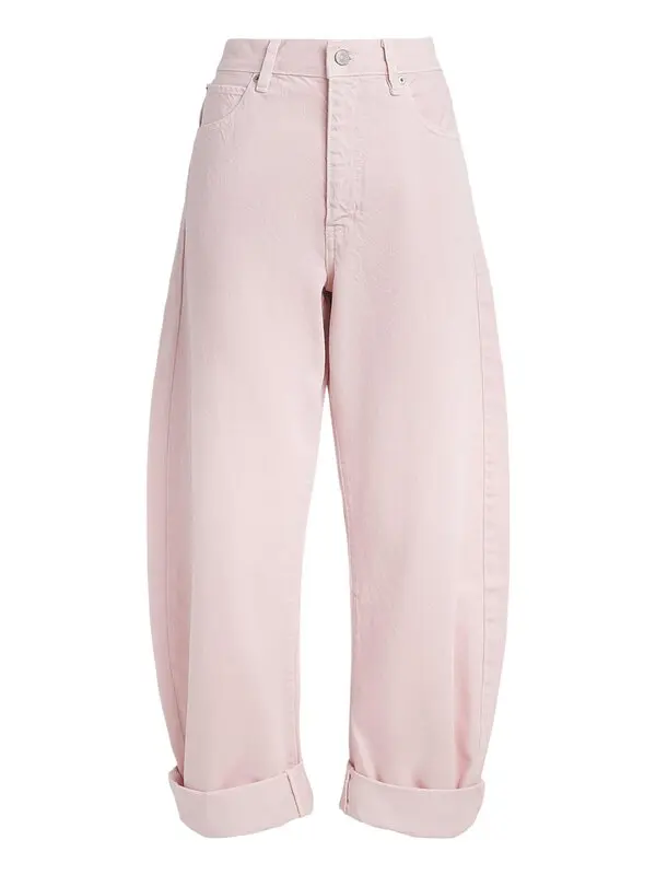 FRAME The Bubble Barrel Jeans By - Pink