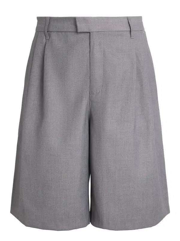 ABOUT:BLANK Cotton Oversized Bermuda Shorts - Grey