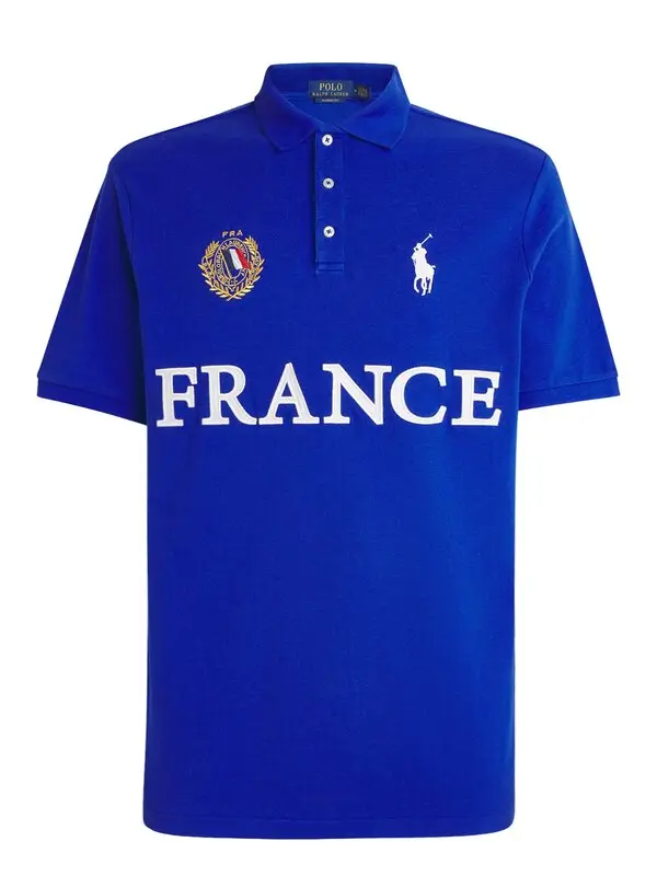 Polo Ralph Lauren Cotton France Polo Shirt - Blue