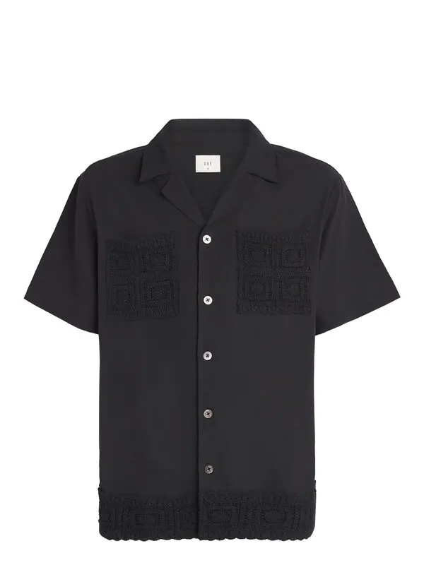 CHE Cotton-linen Inigo Shirt - Black