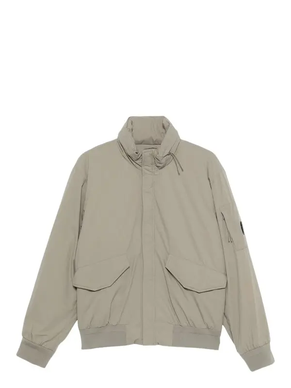 C.P. COMPANY Pro-tek Hooded Bomber Padded Jacket - Gray