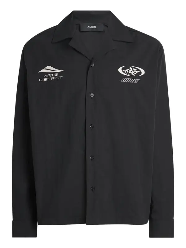 Amiri Sporty Embroidered Logo Shirt - Black