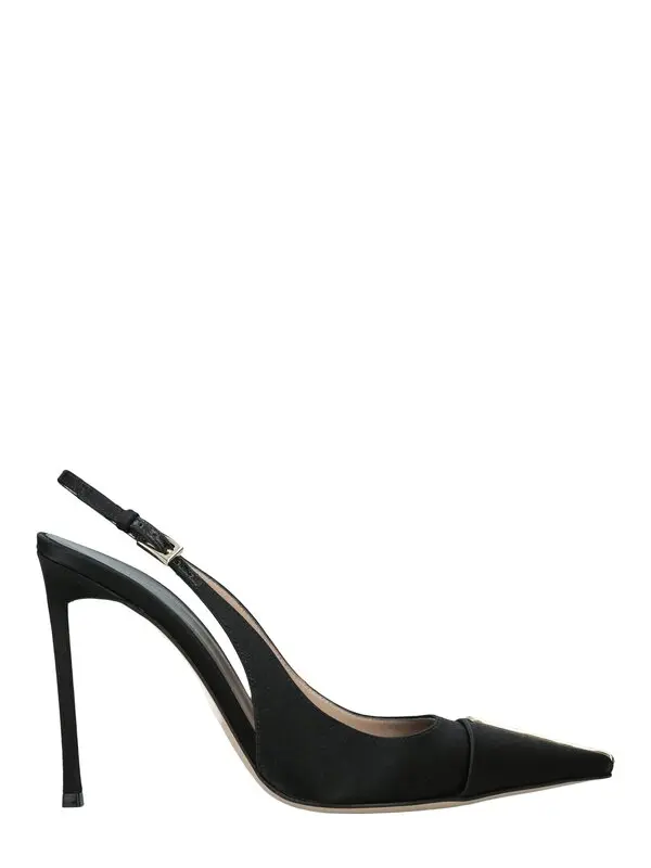 TOM FORD Satin Slingback Pumps 105 - Black
