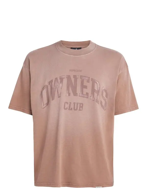REPRESENT Owners Club Cotton T-shirt - Brown