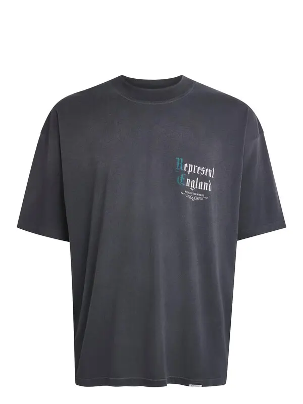 REPRESENT Cotton Private Members T-shirt - Black