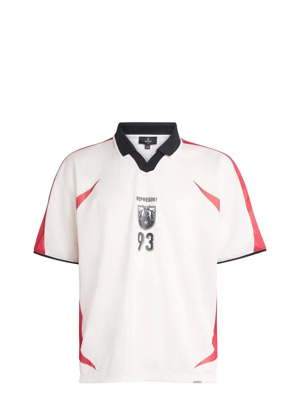 REPRESENT Spike Football Top - White