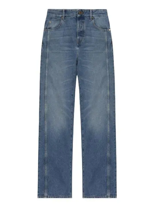 Balmain Belt Loop Jeans - Blue