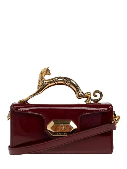 LANVIN Pencil Cat Nano Shoulder Bag - Brown