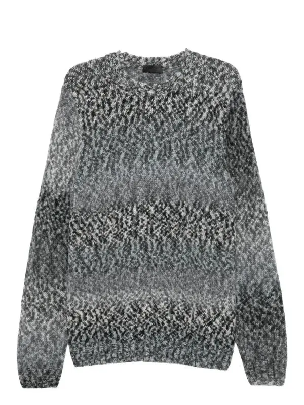 DONDUP Long-sleeved Knitwear With Round Neck - Gray