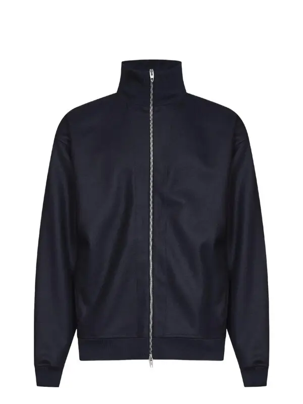 JIL SANDER Long Sleeve Zip Up Casual Jacket - Black