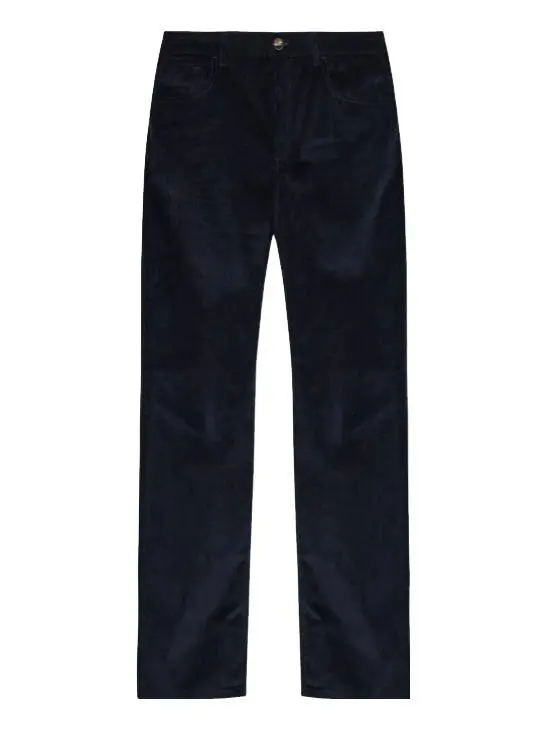 RÓHE Straight Leg Corduroy Pants - Black
