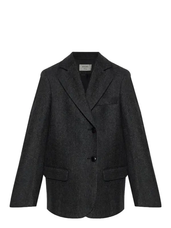RÓHE Two-button Suit Jacket - Black