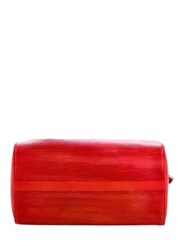 LOUIS VUITTON Speedy Epi Leather Satchel - Red