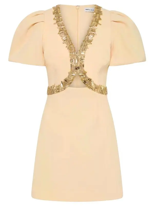 Rebecca Vallance Alexandrite Mini Dress - Neutrals