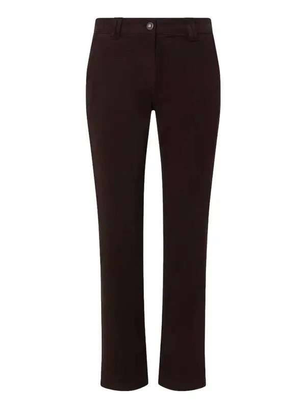 Liu Jo Logo Embroidered Straight-leg Jeans - Brown