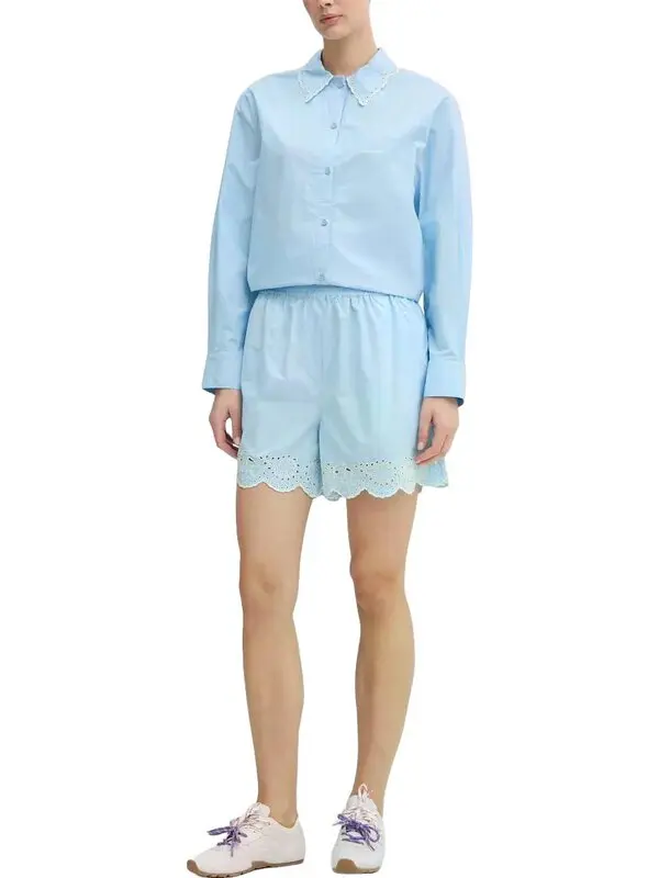 Stine Goya Broderie Anglaise Shirt - Blue