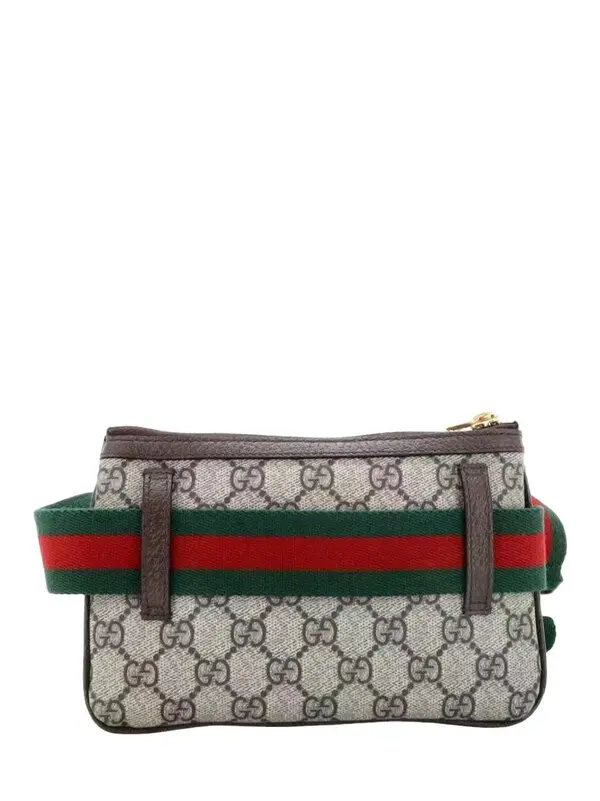 Gucci Ophidia Heart Utility Double Gg Coated Canvas Belt Bag - Brown