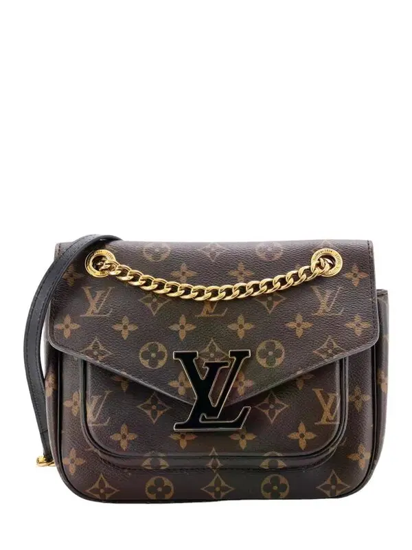 LOUIS VUITTON Passy Monogram Canvas Crossbody Bag - Brown