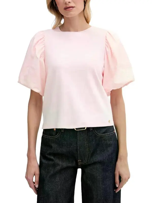 PEDRO DEL HIERRO Puff Sleeve Bow Back Top - Pink
