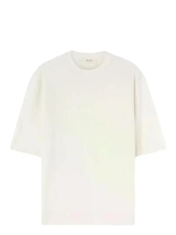 RETORI Links-stitch Silk T-shirt - White