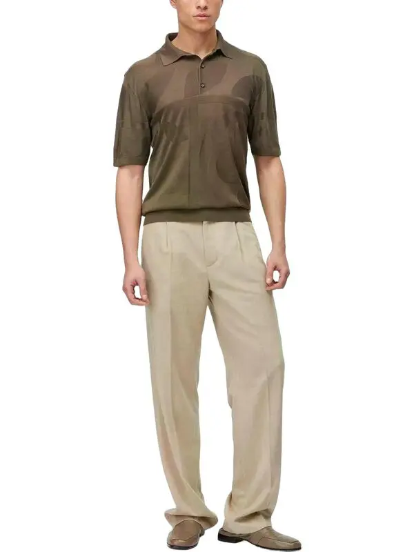 RETORI Retro: Relaxed-fit Trousers With Drawstring Waist - Neutrals