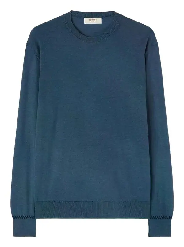 RETORI Retroli Long Sleeve Crew Neck Sweatshirt - Blue