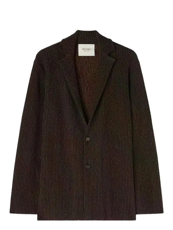 RETORI Knitted Blazer - Red