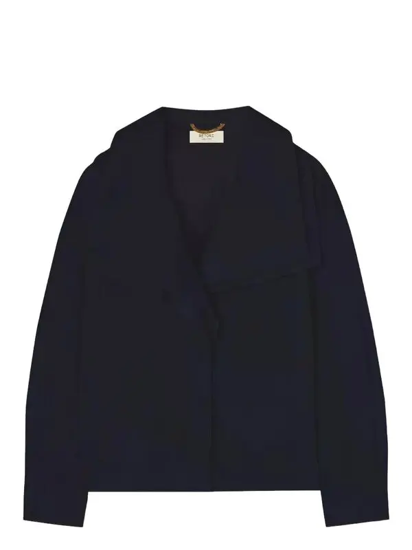 RETORI Retro'i Shawl Collar Long Sleeve Shirt - Blue