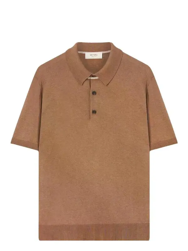 RETORI Ultimate Silk Polo Shirt - Brown
