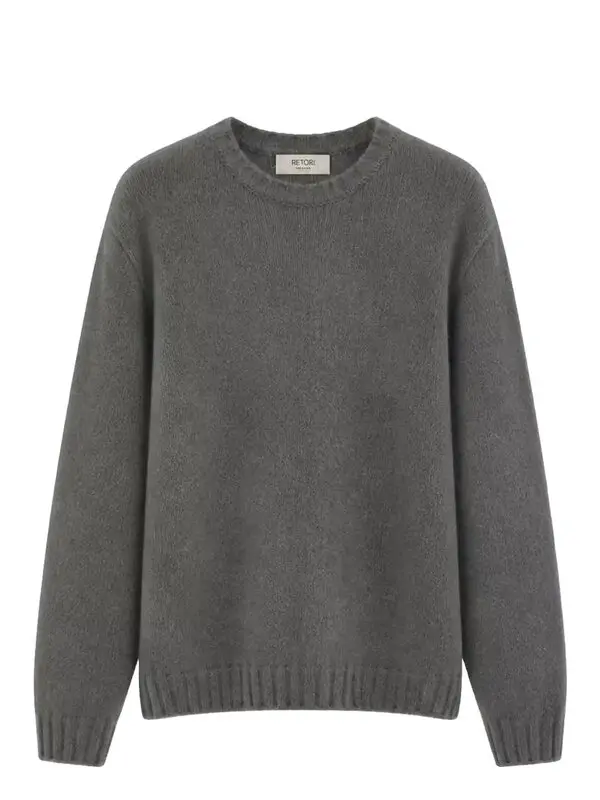 RETORI Cashmere Crew Neck Sweater - Grey