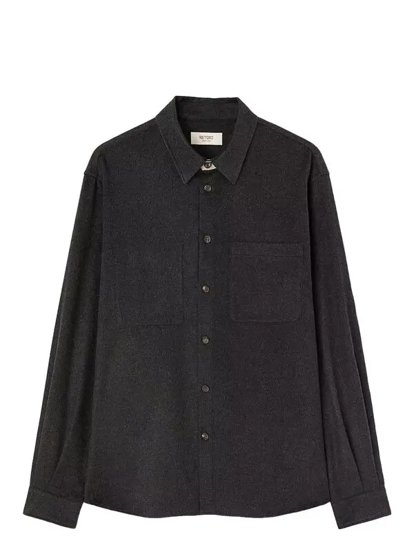 RETORI Patch-pocket Shirt Jacket - Grey