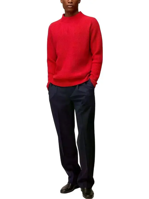 RETORI Retro Crew Neck Cashmere Sweater - Red