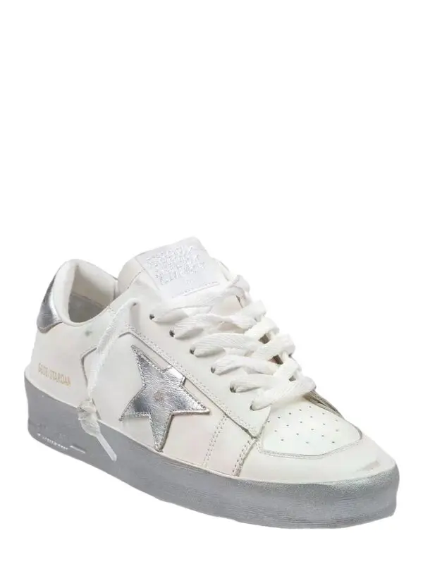 GOLDEN GOOSE Stardan Sneakers With Star Patch - White