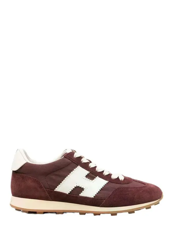 Hogan Paneled Sneakers With Logo - Red