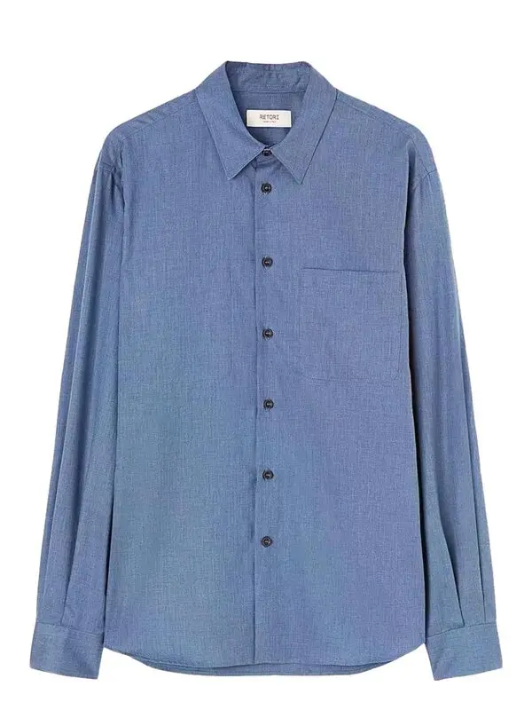RETORI Patch-pocket Shirt - Blue