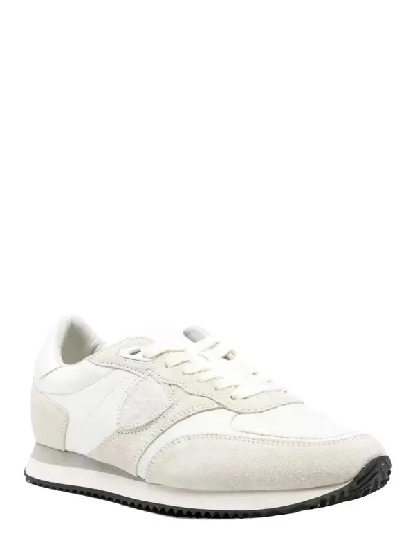 Philippe Model Blville Panelled Leather Sneakers - White